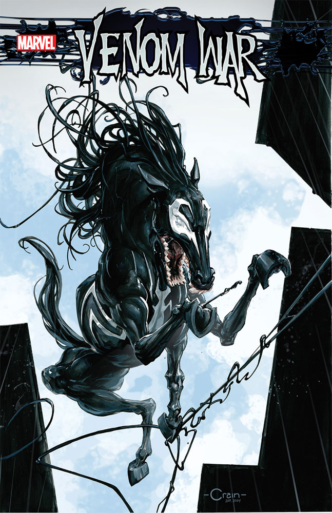Venom War #5 (variant Venom Horse cover - Clayton Crain) - Westfield Comics